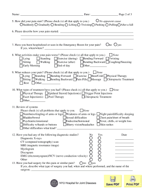 Fillable Online Spinal Questionnaire Form Fax Email Print - pdfFiller