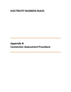 Fillable Online Appendix B - Connection Assessment Procedure - nergie ...