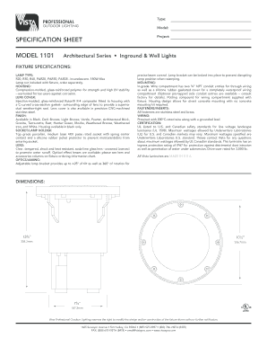 Fillable Online MODEL 1101 Fax Email Print - pdfFiller