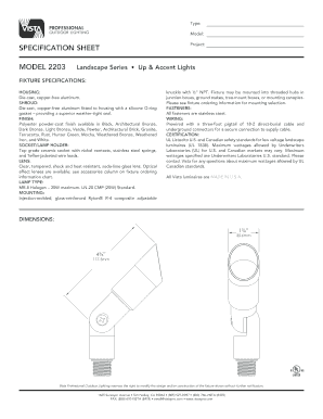 Fillable Online MODEL 2203 Fax Email Print - pdfFiller