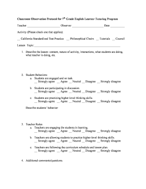 Fillable Online cxwork gseis ucla Classroom Observation Protocol for ...