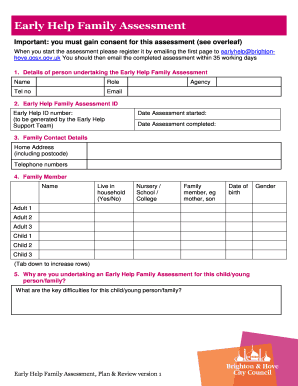 Fillable Online brightonandhovelscb org Handout Early Help Family ...