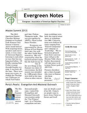 Fillable Online evergreen-abc Evergreen Notes - evergreen-abc Fax Email ...