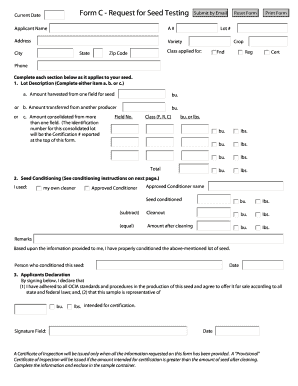 Fillable Online Form C - Request for Seed Testing - Oklahoma Crop ...