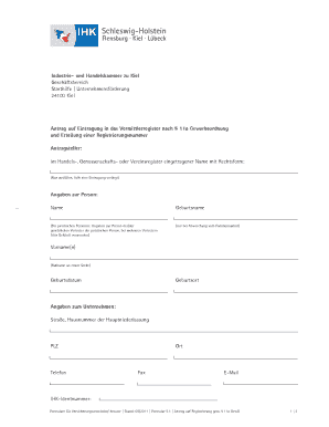 Ausfüllbar Online ihk-schleswig-holstein Industrie und Handelskammer zu Kiel Fax Email Drucken ...