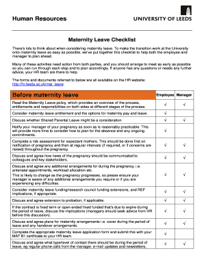 Fillable Online Theres lots to think about when considering maternity ...