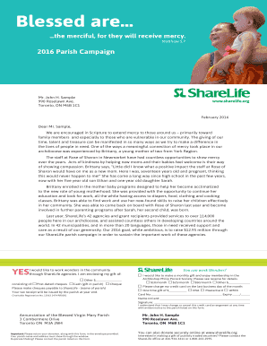 Fillable Online sharelife The merciful for they will receive mercy ...