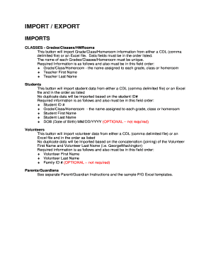 Fillable Online IMPORT / EXPORT Fax Email Print - pdfFiller