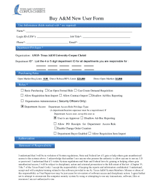 Fillable Online Buy AM New User Form Fax Email Print - pdfFiller
