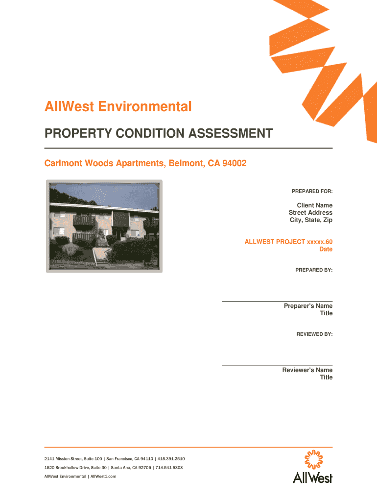 Fillable Online PROPERTY CONDITION ASSESSMENT Fax Email Print - pdfFiller