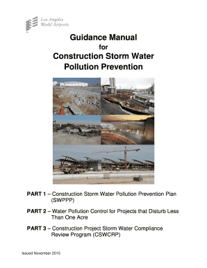 Fillable Online lawa Guidance Manual Construction Storm Water Pollution ...
