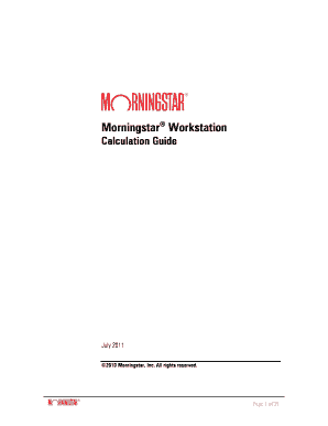 Fillable Online Morningstar Workstation Fax Email Print - pdfFiller