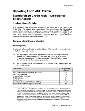 Arf 112 - Fill Online, Printable, Fillable, Blank | pdfFiller