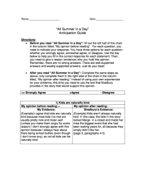 All Summer In A Day Pdf Download - Fill Online, Printable, Fillable ...