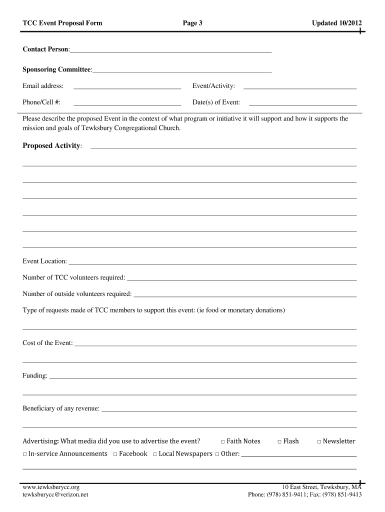 Fillable Online tewksburycc Tewksbury Congregational Church Event ...