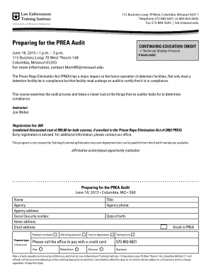 Fillable Online leti missouri Preparing for the PREA Audit Continuing ...