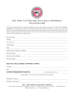 Fillable Online Application Form - AERA Fax Email Print - pdfFiller