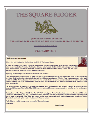 Fillable Online THE SQUARE RIGGER Fax Email Print - pdfFiller