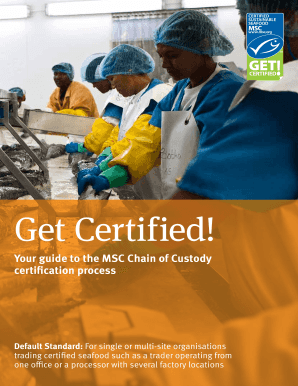 Fillable Online Your guide to the MSC Chain of Custody Fax Email Print ...