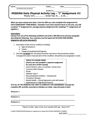 18 Printable physical activity log example Forms and Templates ...
