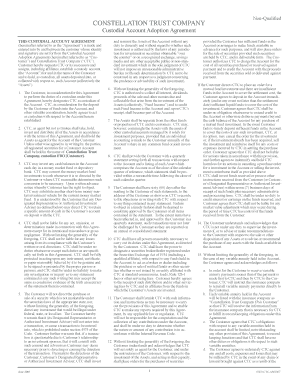 Fillable Online CONSTELLATION TRUST COMPANY Fax Email Print - pdfFiller