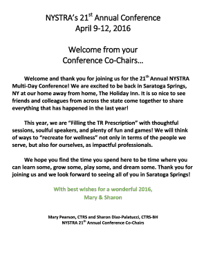 Fillable Online nystra Welcome from your - bNYSTRAb - nystra Fax Email ...