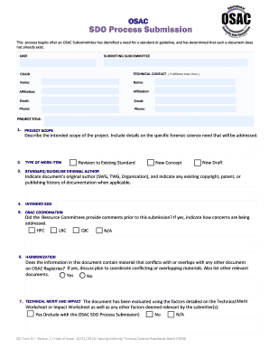 Fillable Online workspace forensicosac OSAC QIC Form-06 Working with an ...