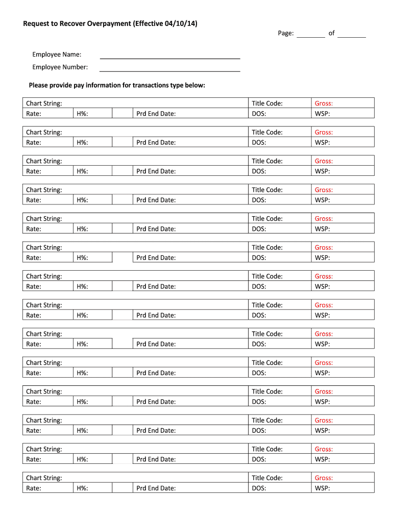 Fillable Online controller berkeley 2nd page, Additional Overpayment Transaction Lines Fax Email ...