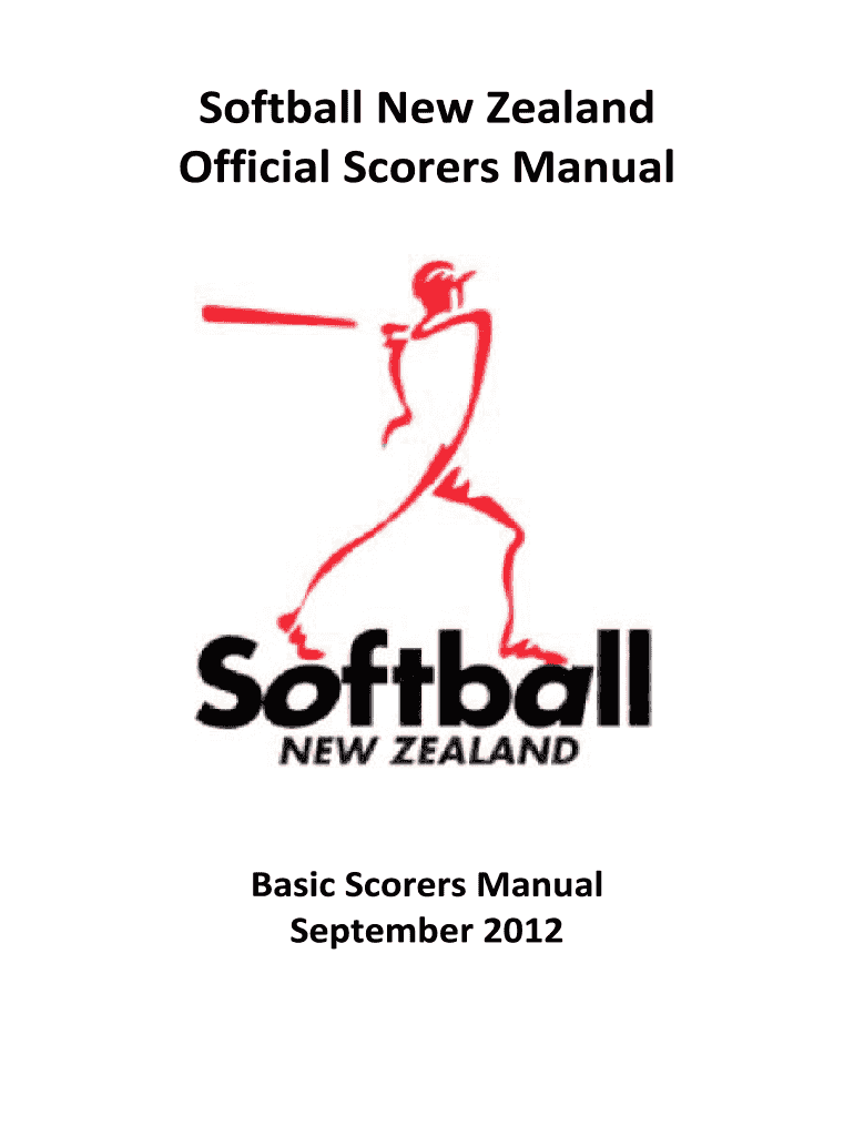 Fillable Online Official Scorers Manual Fax Email Print - pdfFiller