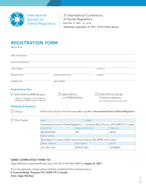 Fillable Online isdronline RCDSO 3982 ISDR Registration Form V3 Fax ...