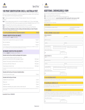 Fillable Online ADDITIONAL CARDHOLDER(S) FORM Fax Email Print - pdfFiller
