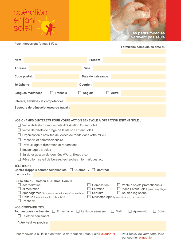 Remplissable En Ligne operationenfantsoleil Les petits miracles n'arrivent pas seuls. - Op ...
