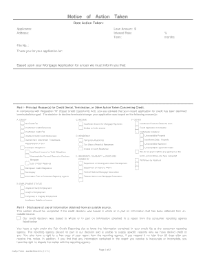 Adverse Action Notice - Fill Online, Printable, Fillable, Blank | pdfFiller