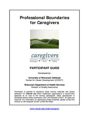 Fillable Online Professional Boundaries Fax Email Print - pdfFiller