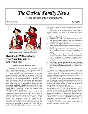 Fillable Online duvalfamilyassociation The DuVal Family News - DuVal ...