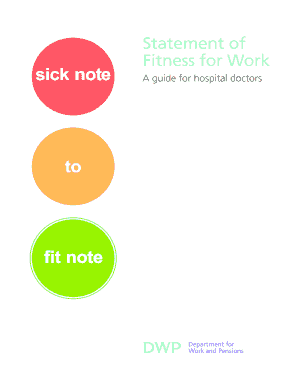 Fillable Online blmc co Statement of Fitness for Work - A guide for ...