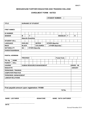 Fillable Online sekfetcol N5 HR Fax Email Print - pdfFiller