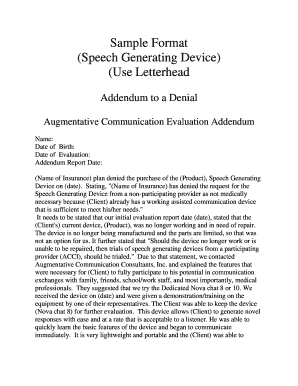 Fillable Online (Speech Generating Device) Fax Email Print - pdfFiller