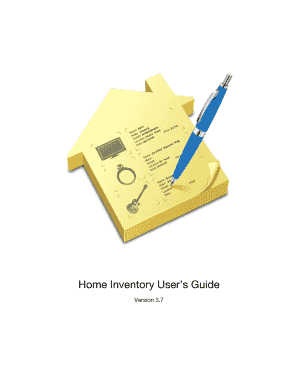 Fillable Online Home Inventory Users Guide Fax Email Print - pdfFiller
