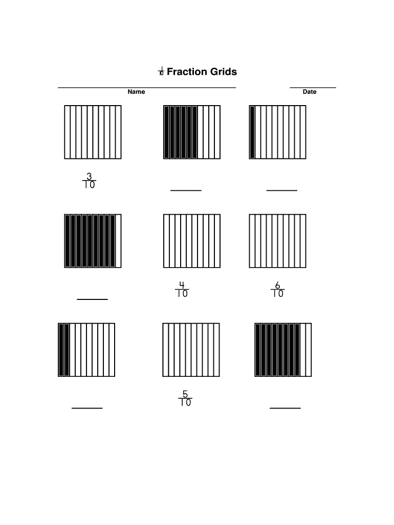 Fillable Online Fraction grid worksheets Fax Email Print - pdfFiller
