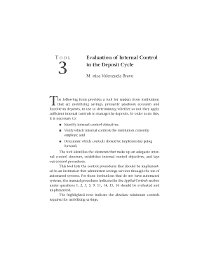 Fillable Online Evaluation of Internal Control Fax Email Print - pdfFiller