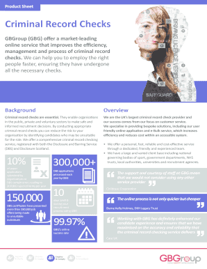 Fillable Online Criminal Record Checks - bgbgplcbbcomb Fax Email Print ...