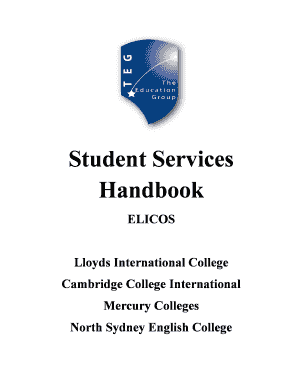 Fillable Online Student Services Handbook - btegbbcombau Fax Email Print - pdfFiller