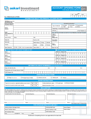 Fillable Online ACCOUNT OPENING FORM - aimlcompk Fax Email Print - pdfFiller