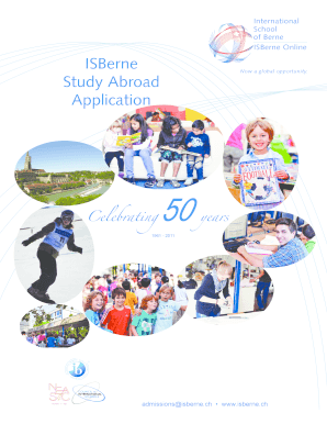 Fillable Online isberne ISBerne Study Abroad Application - The ...