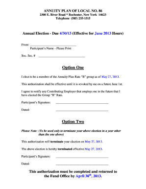 Fillable Online ibewlu86 Option One - IBEW Local 86 - ibewlu86 Fax ...