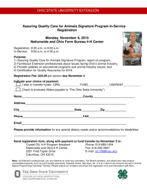 Fillable Online OHIO STATE UNIVERSITY EXTENSION Assuring Quality Care for ... Fax Email Print ...