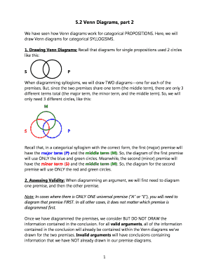 Fillable Online 2 Venn Diagrams, part 2 Fax Email Print - pdfFiller