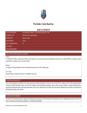 Fillable Online JOB STATEMENT Fax Email Print - pdfFiller