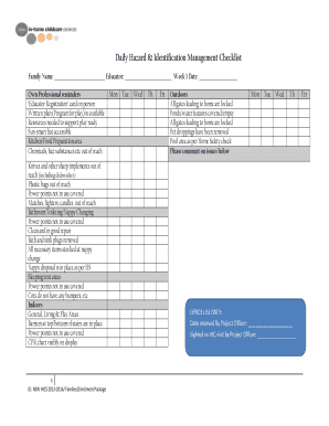 Fillable Online 1 (I) NSW IHCS 20132014 FamiliesEnrolment Package Daily ...
